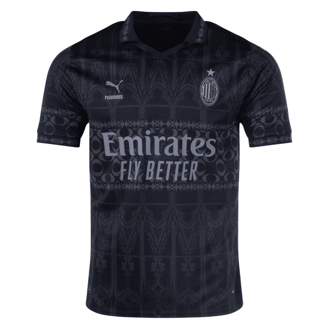 2023/24 AC Milan x Pleasures Fourth Soccer Men's Jersey Dark Version ...